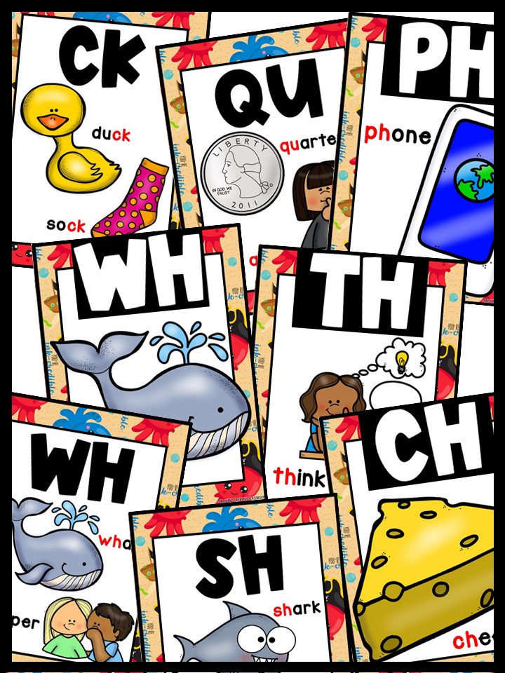 Pirate 2 Digraph Posters – Sound Wall Digraphs