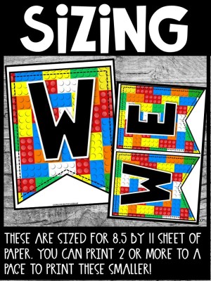 Editable Classroom Banners – Match Your Classroom Theme [Blocks]