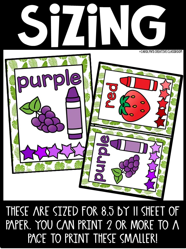 Tropical Leaves Color Posters | Classroom Decor