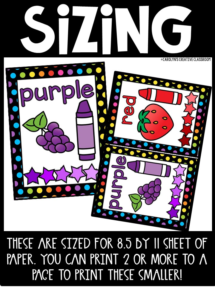 Rainbow 4 Color Posters | Classroom Decor