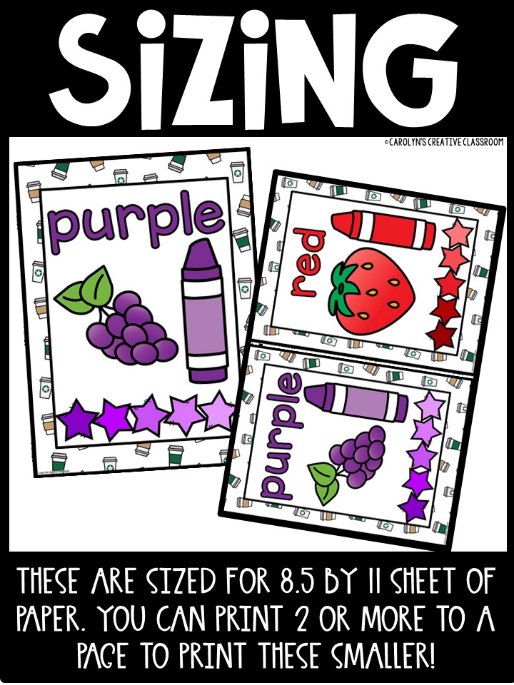 Coffee Color Posters | Classroom Decor