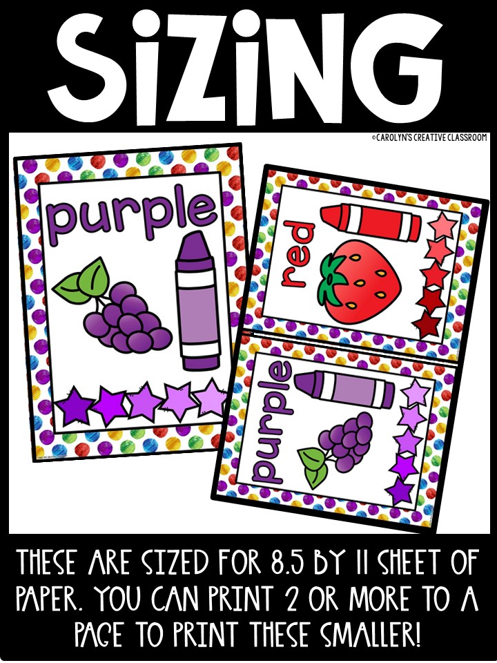 Bright Dots Color Posters | Classroom Decor