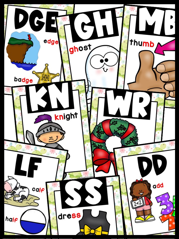Turtle 2 Digraph Posters – Sound Wall Digraphs