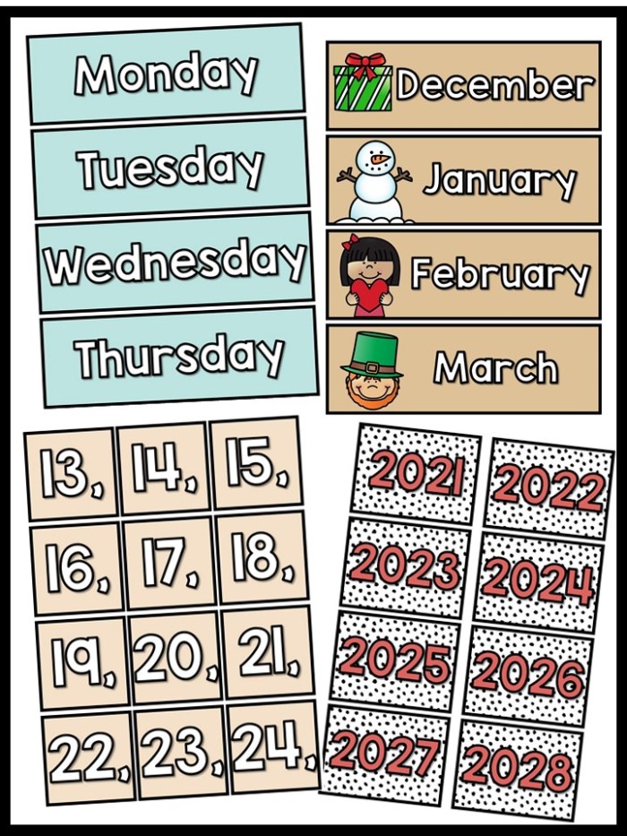 Flip Calendar Freebie – Use with Magnetic Curtain Rod