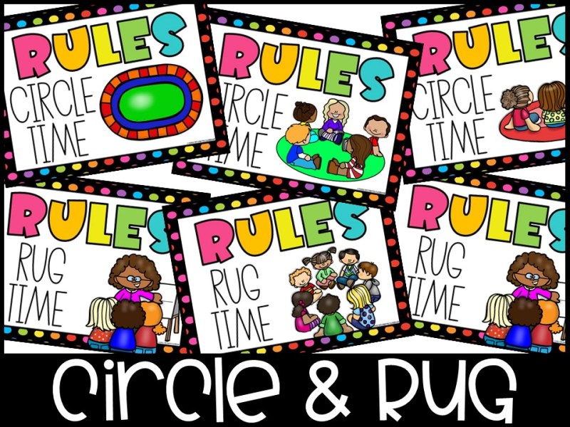 Carpet Rules Posters | Circle Time Rules Posters [Rainbow 4]