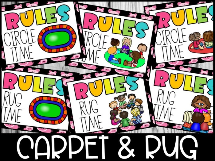 Carpet Rules Posters | Circle Time Rules Posters [Pig 1]