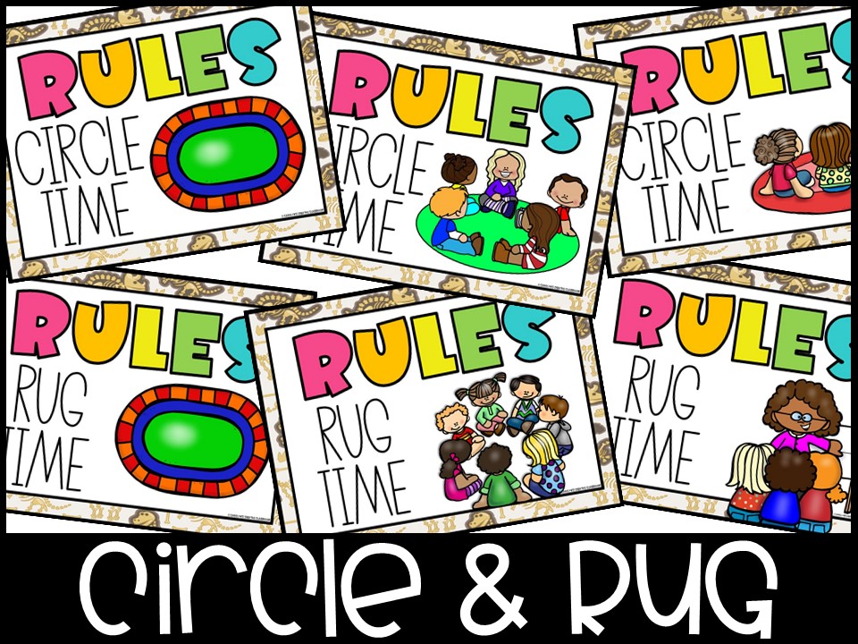 Carpet Rules Posters | Circle Time Rules Posters [Dinosaur 2]
