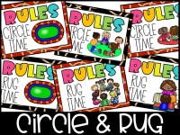 Carpet Rules Posters | Circle Time Rules Posters [Cowboy 3] – Carolyn's ...
