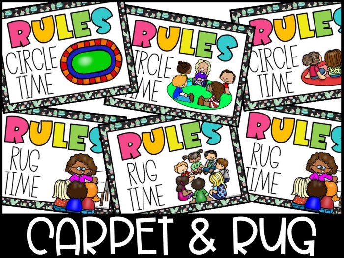 Carpet Rules Posters | Circle Time Rules Posters [Cactus 5]
