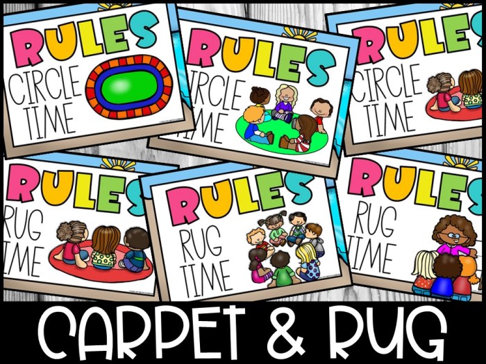 Carpet Rules Posters | Circle Time Rules Posters [Beach] – Carolyn's ...