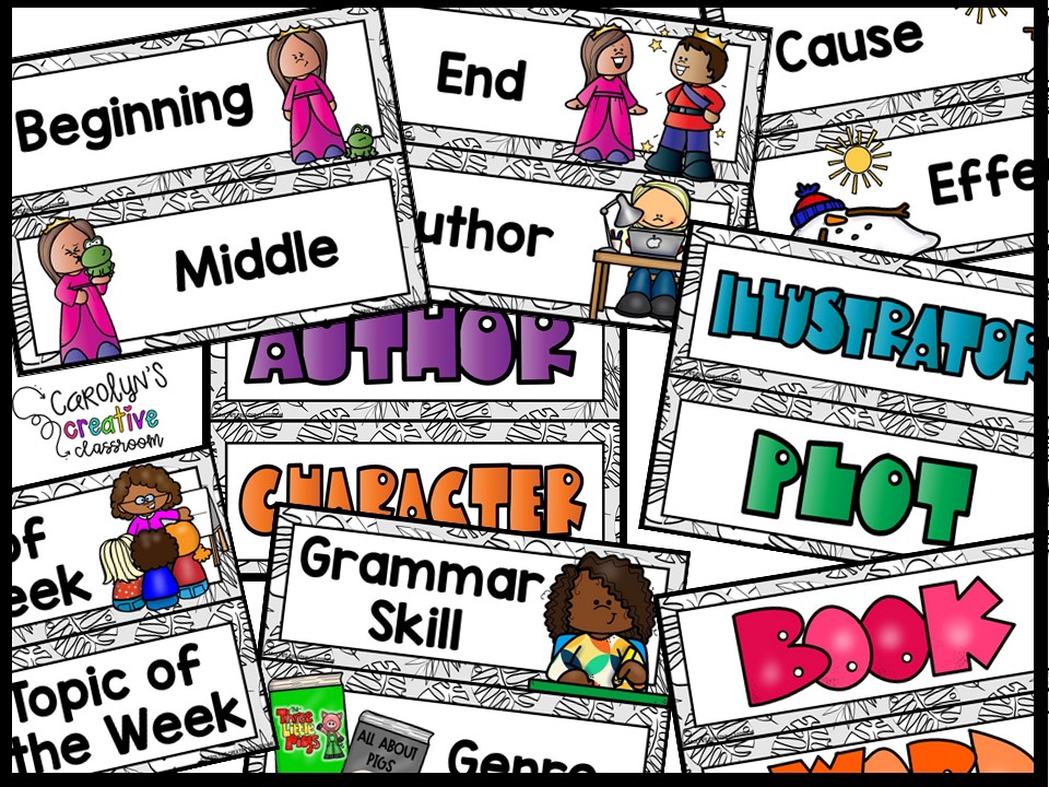 Tropical Leaves 2 Reading Focus Wall and Banner