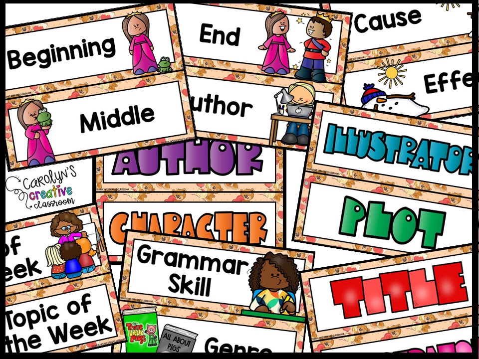 Teddy Bear Reading Focus Wall and Banner