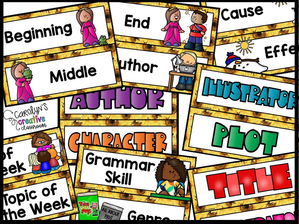 Sunflower 2 Reading Focus Wall and Banner