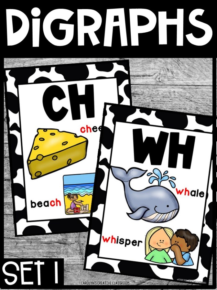 Cowboy 3 Digraph Posters – Sound Wall Digraphs
