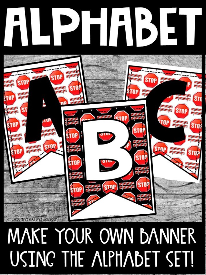 Editable Classroom Banners – Match Your Classroom Theme [Construction ...