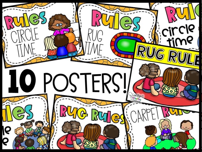 Carpet Rules Posters | Circle Time Rules Posters [Bee]