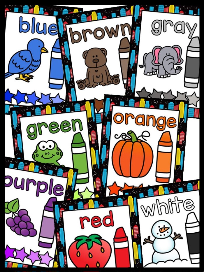 Super Hero Color Posters | Classroom Decor