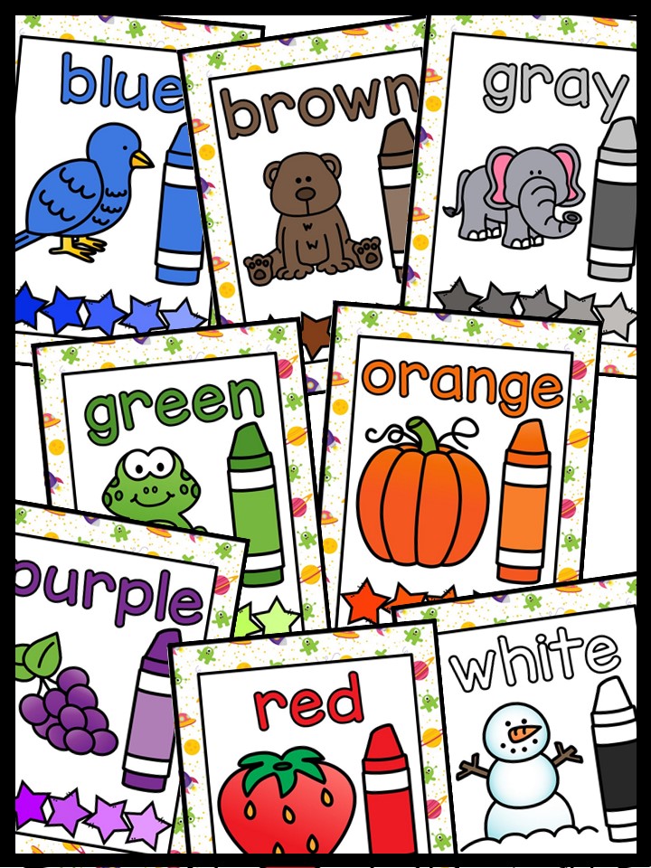 Space 2 Color Posters | Classroom Decor