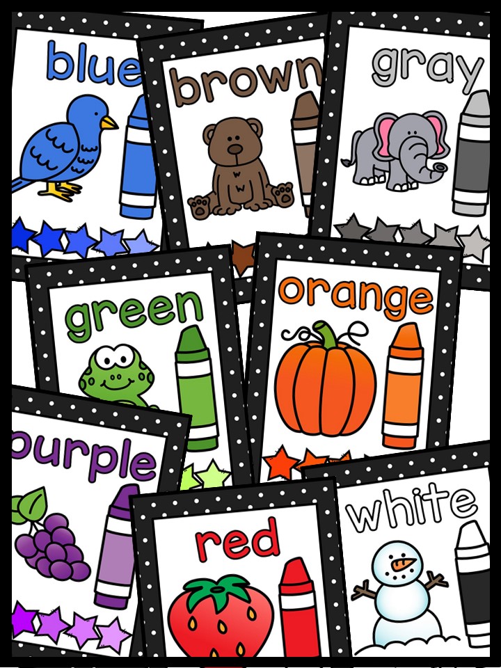 Polka Dots Black and White 2 Color Posters | Classroom Decor