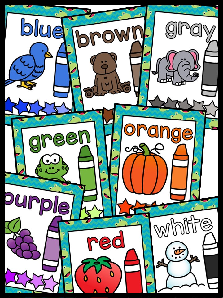 Frog 3 Color Posters | Classroom Decor