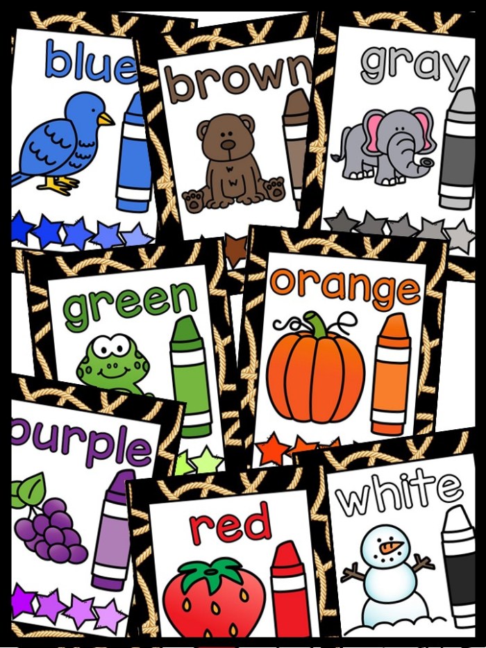 Cowboy 4 Color Posters | Classroom Decor