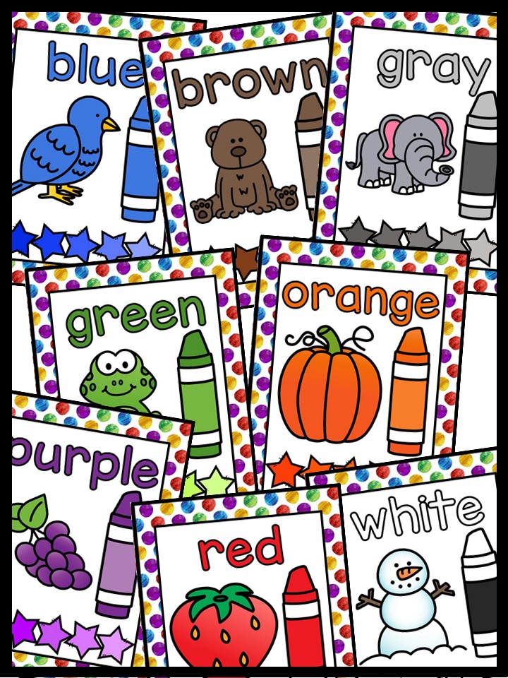 Bright Dots Color Posters | Classroom Decor