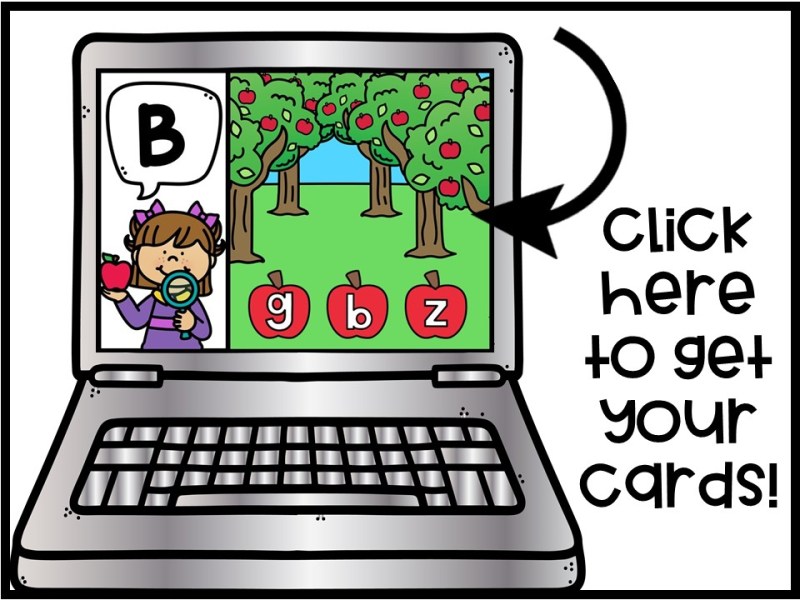 Digital Boom Cards Matching Capital Letters | Apple Theme # ...
