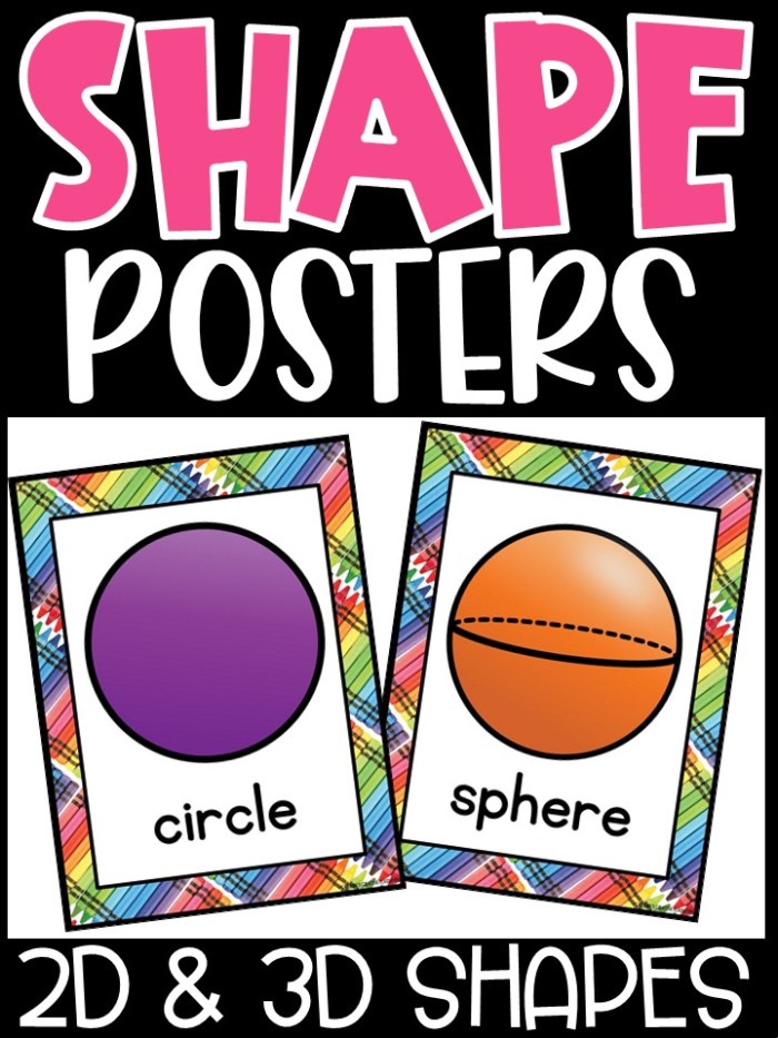 Shape Posters | Crayon Classroom Decor