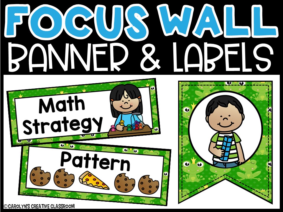 Frog 2 Math Focus Wall and Banner