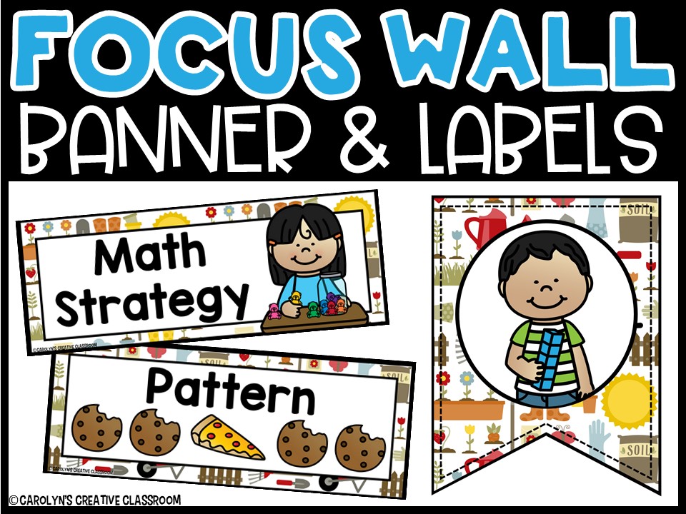 Garden Math Focus Wall and Banner