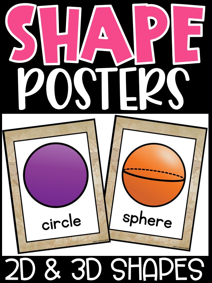 Shape Posters | Travel Classroom Decor