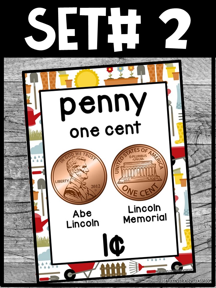 US Money Posters – Coin and Dollar Posters | Garden Classroom Decor