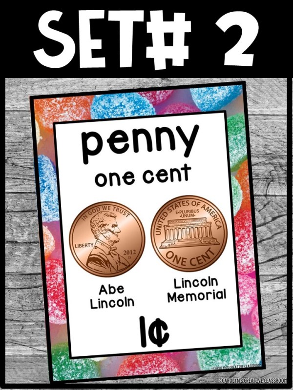 US Money Posters – Coin and Dollar Posters | Candy Classroom Decor