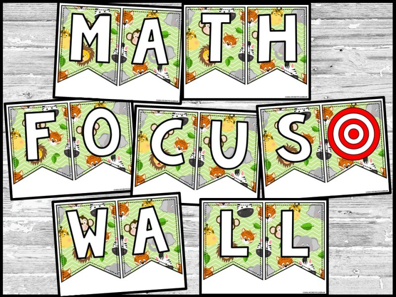 Safari 4 Math Focus Wall and Banner