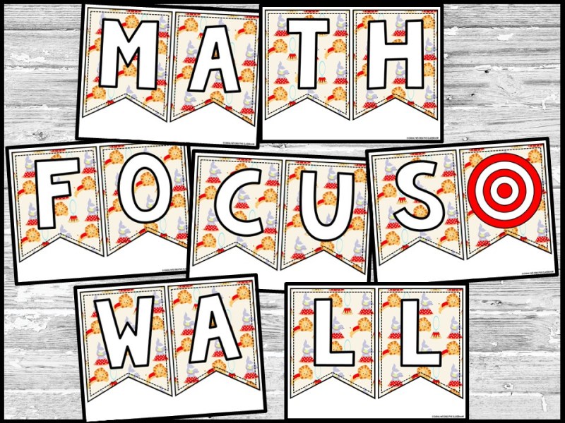 Circus 2 Math Focus Wall and Banner