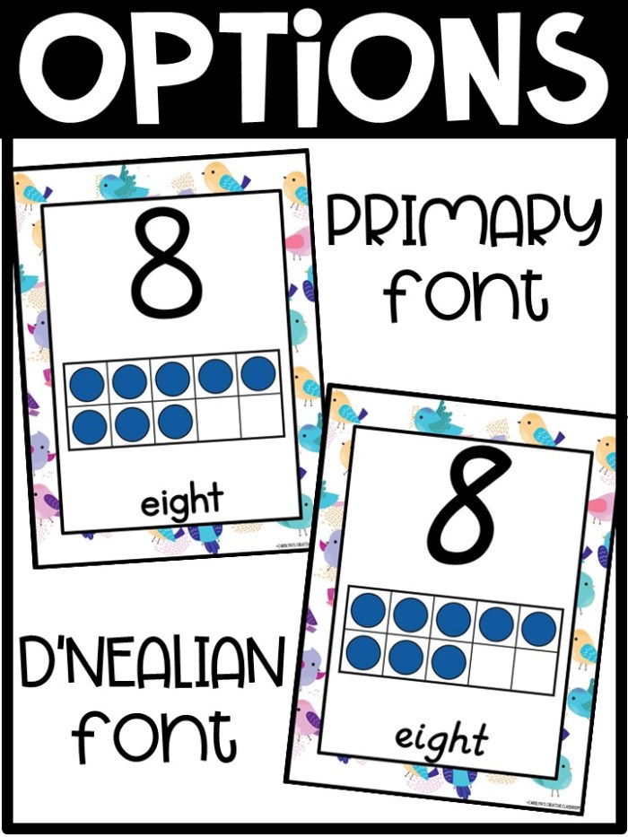 Number Posters | Bird 2 Classroom Decor
