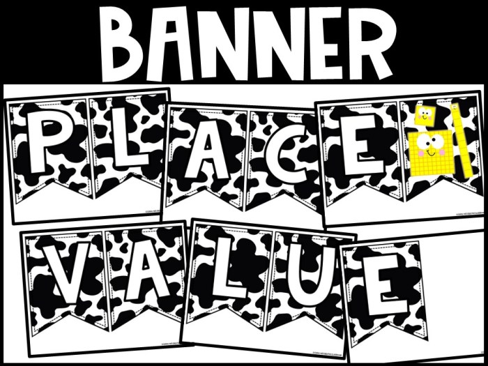 Place Value Posters and Banners | Cowboy 5 Classroom Decor