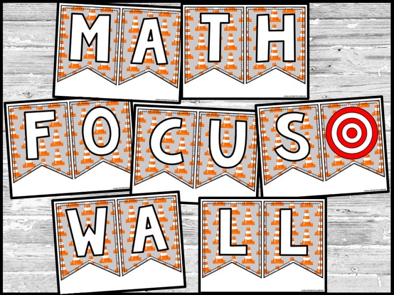 Construction 11 Math Focus Wall and Banner