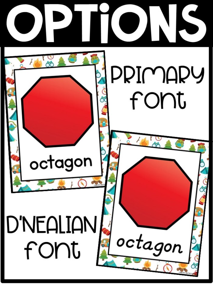 Shape Posters | Camping Classroom Decor