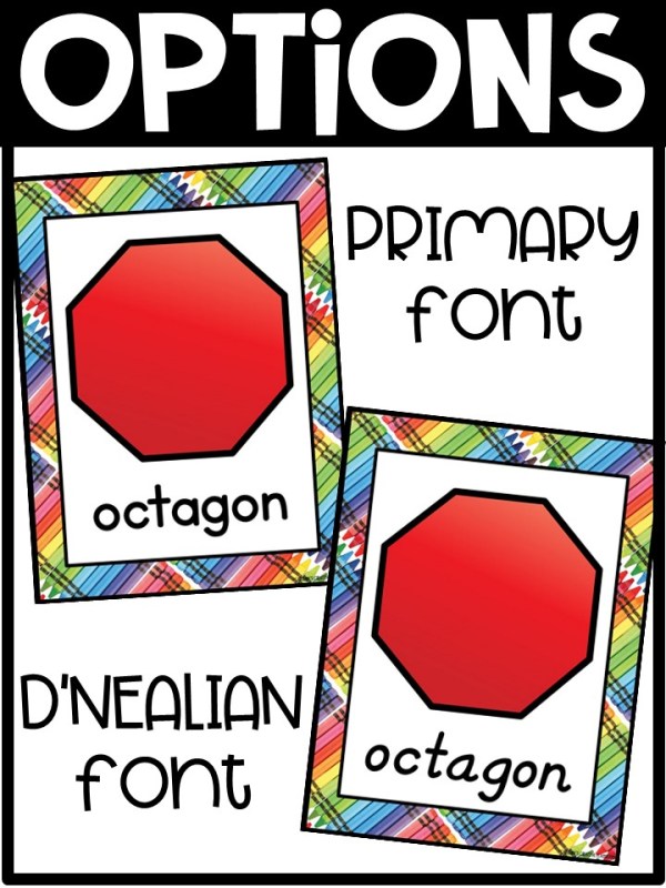 Shape Posters | Crayon Classroom Decor