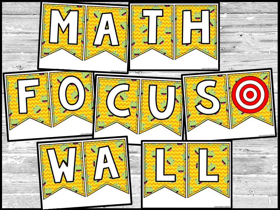 Frog 5 Math Focus Wall and Banner