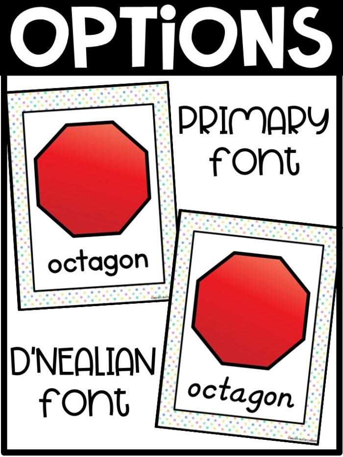 Shape Posters | Pastel 4 Classroom Decor