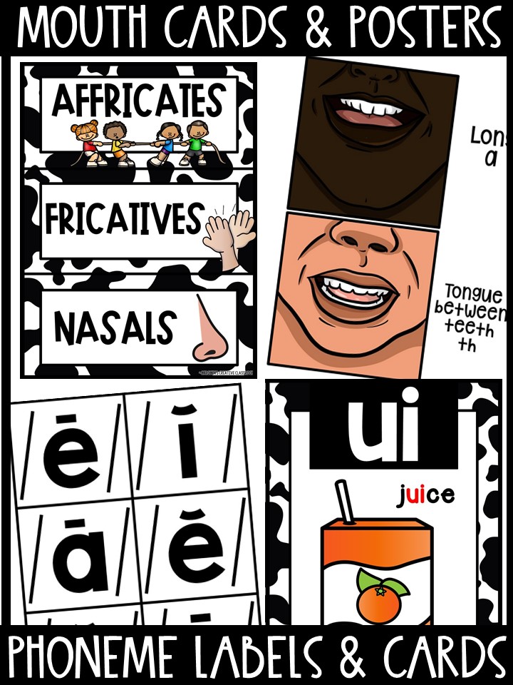 Sound Wall – Phoneme with Mouth Examples (Cowboy 5 Theme)