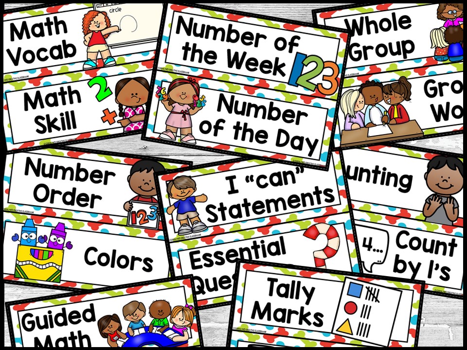 Dog 1 Math Focus Wall and Banner