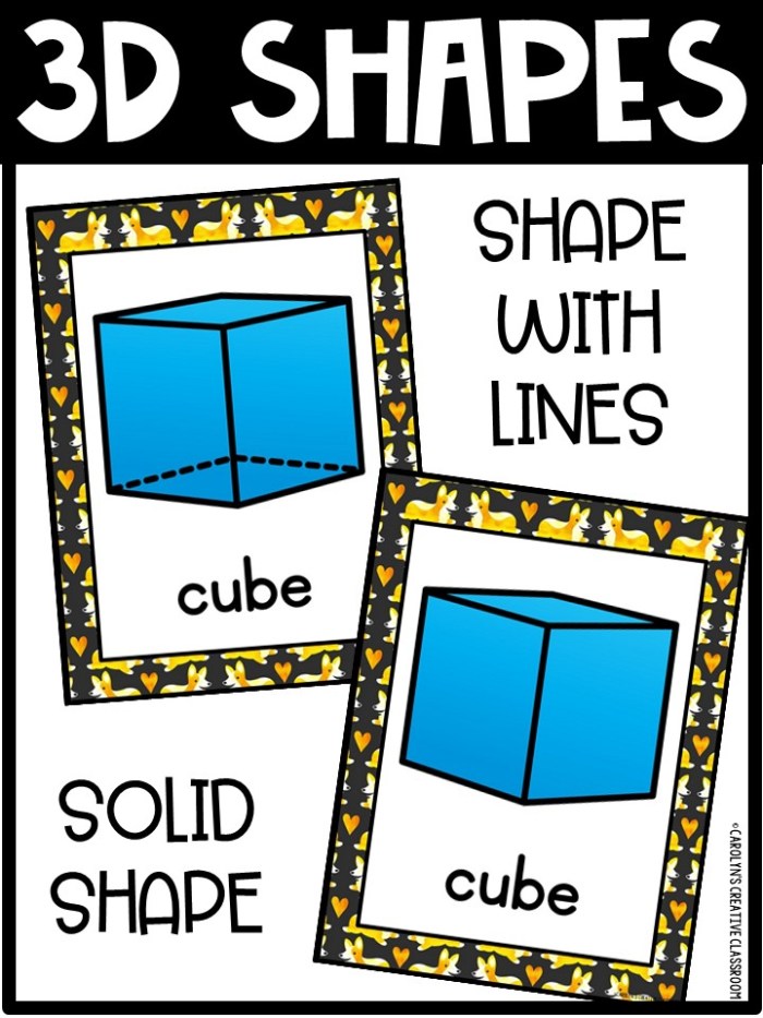 Shape Posters | Corgi Classroom Decor