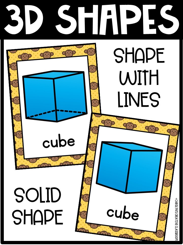 Shape Posters | Monkey Classroom Decor