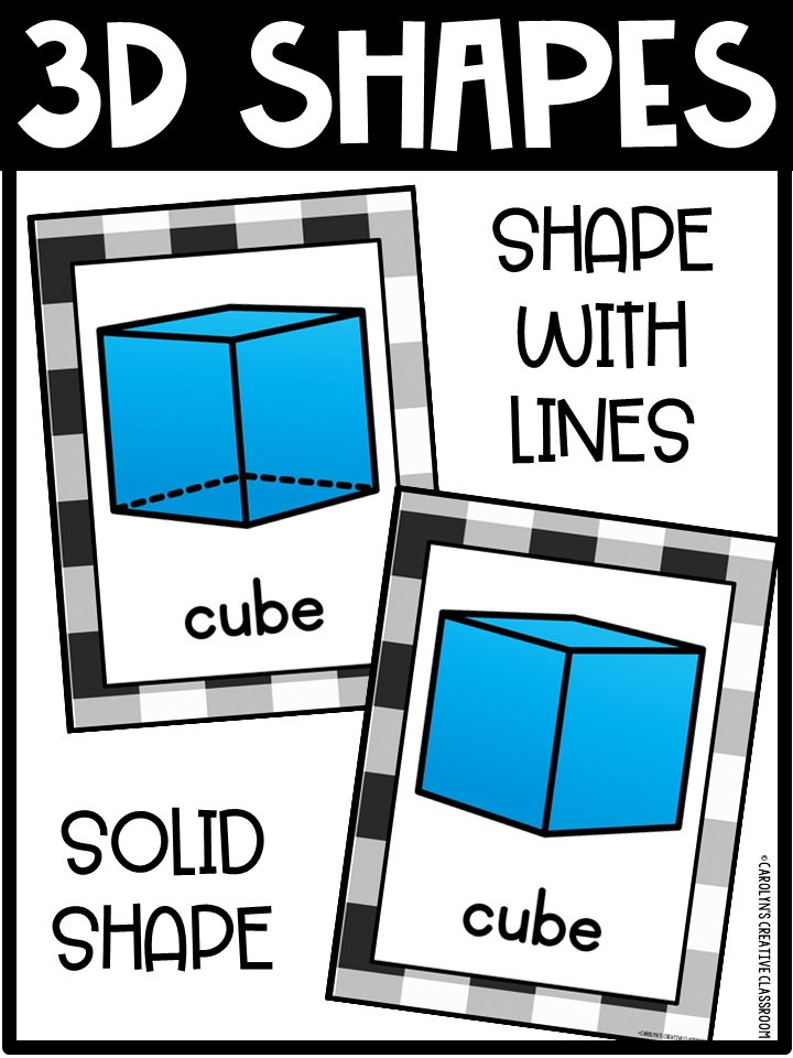Shape Posters | Plaid Black Classroom Decor