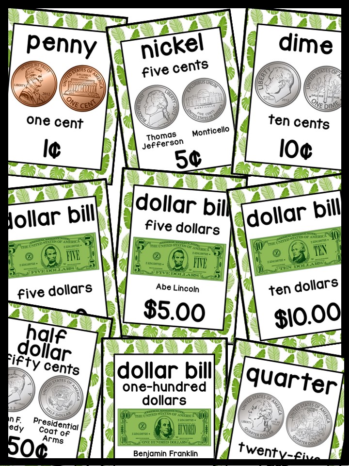US Money Posters – Coin and Dollar Posters | Tropical Leaves 1 ...