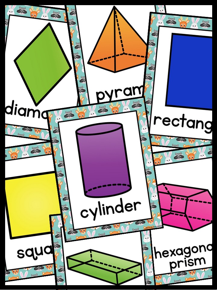 Shape Posters | Woodland Animals 1 Classroom Decor – Carolyn's Creative ...
