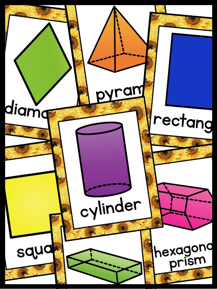 Shape Posters | Sunflower 2 Classroom Decor